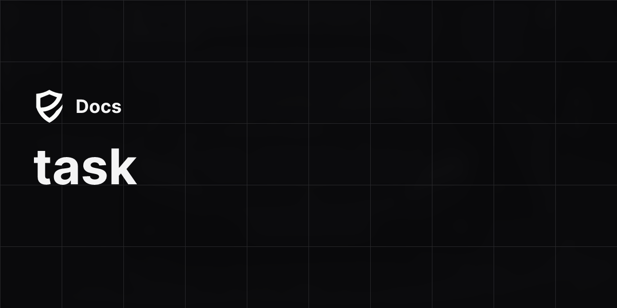 task - Exodus Docs