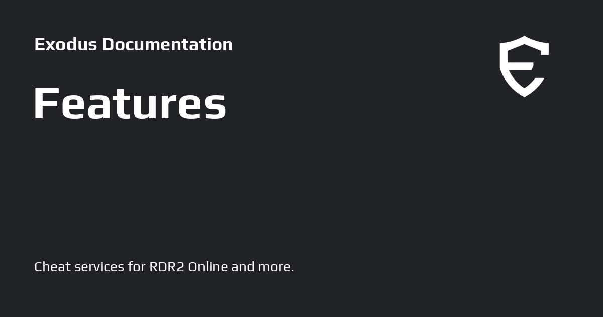 Exodus • Documentation • Comparison