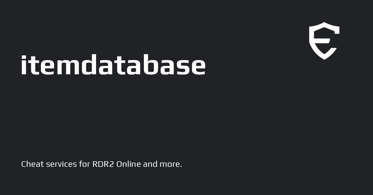 Exodus • Documentation • Itemdatabase Exodus • Documentation • Itemdatabase