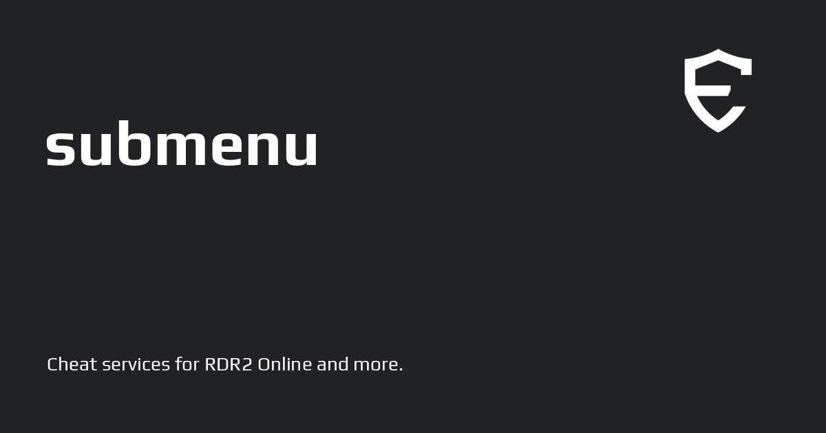 Exodus • Documentation • Submenu